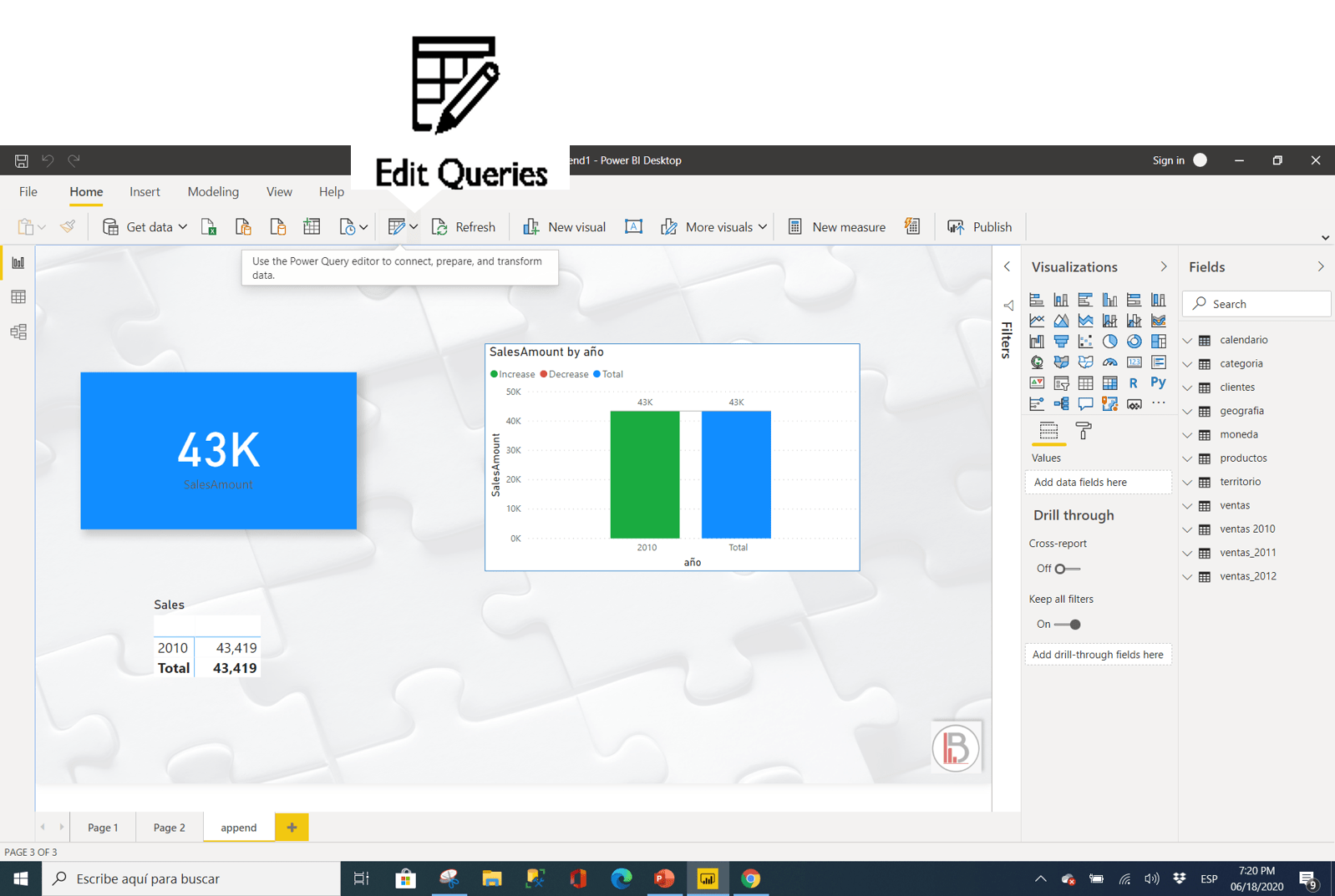 Anexar Consultas (Append Query ) en Power Bi Desktop – Bottonline