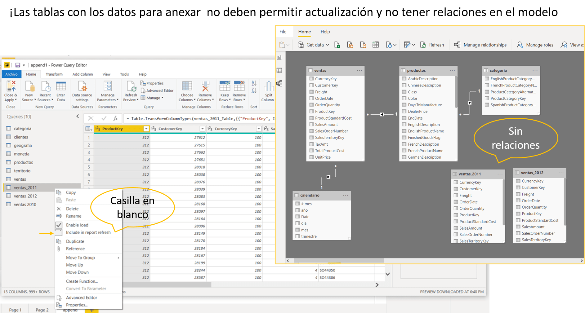 Anexar Consultas (Append Query ) en Power Bi Desktop – Bottonline